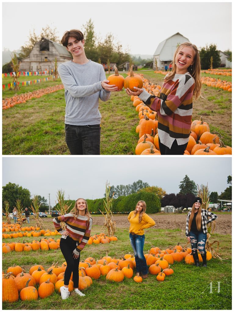 Pumpkin Patch Portraits in Puyallup | AHP Model Team - Amanda Howse