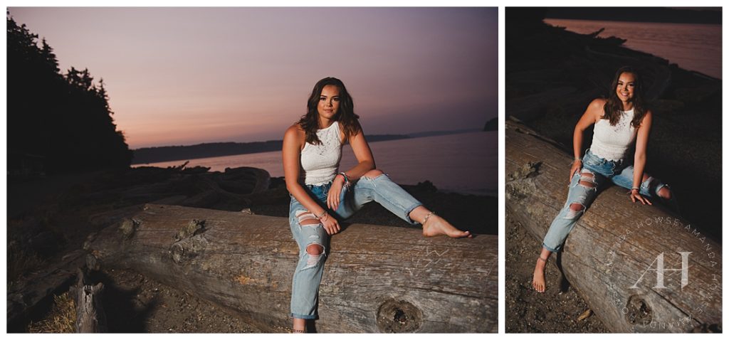 Point Defiance Sunset Senior Session | AHP - Senior Photography