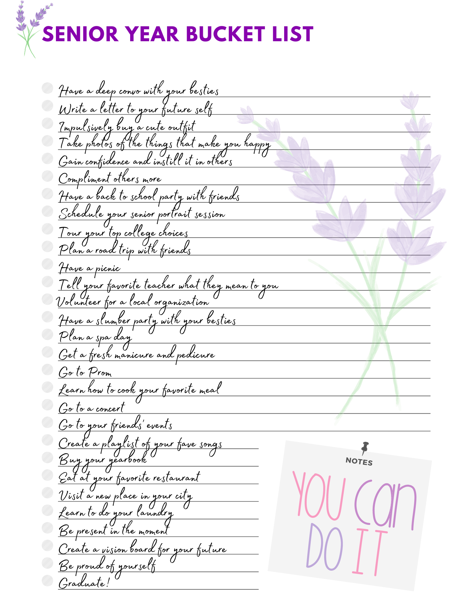 Senior Year Bucket List Amanda Howse Photography Senior Year Bucket List Amanda Howse Photography